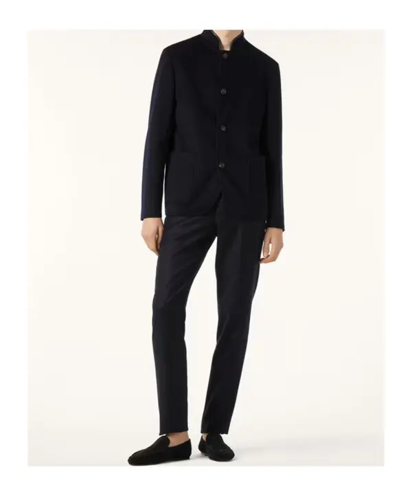 Loro Piana Spagna Jacket With Leather Trim