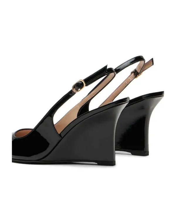 STUART WEITZMAN Vinnie Sling Wedge 85 - Black