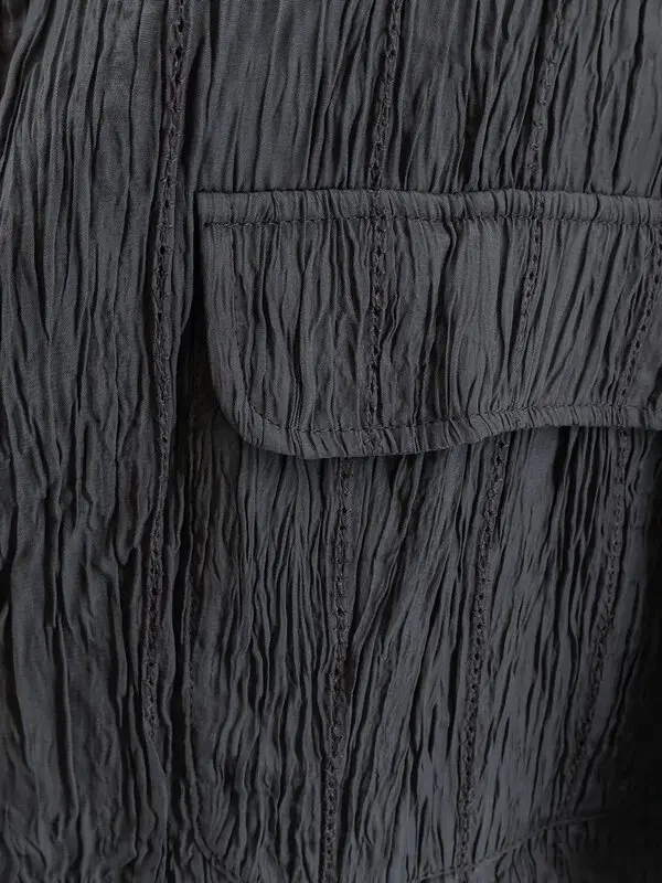 ALYSI Textured Single-breasted Blazer