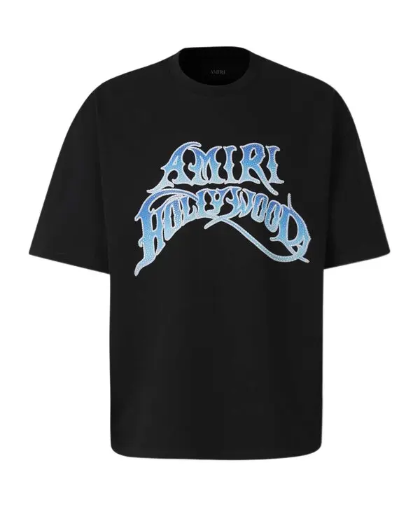 Amiri Rhinestone-embellished Logo-print T-shirt