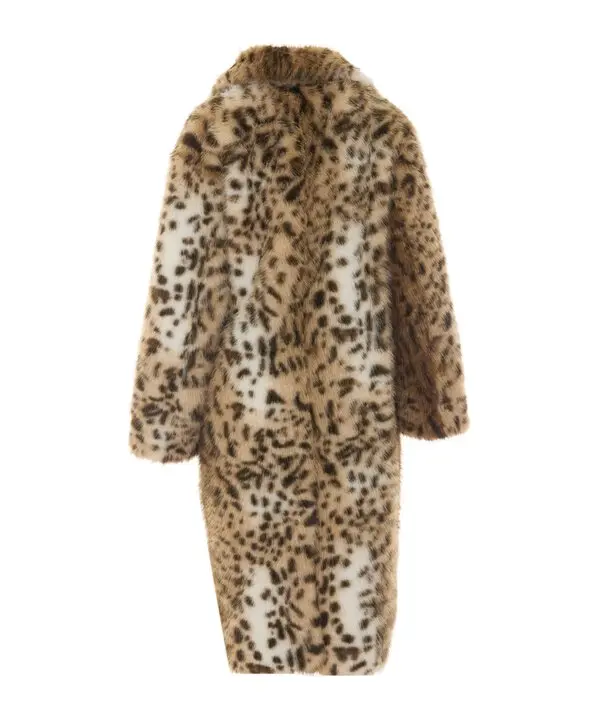 SWORD 6644 Long Sleeved Fur Coat