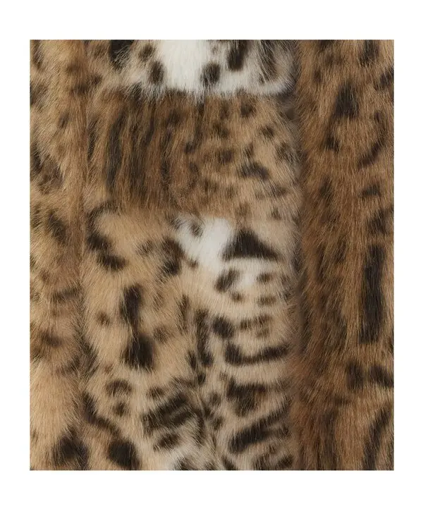 SWORD 6644 Long Sleeved Fur Coat