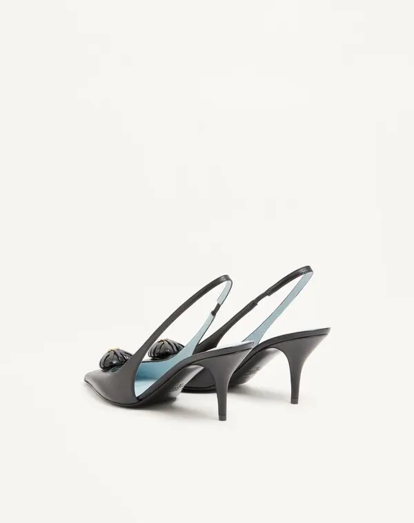 Valentino Garavani Coeur Royal Slingback Pumps - Black