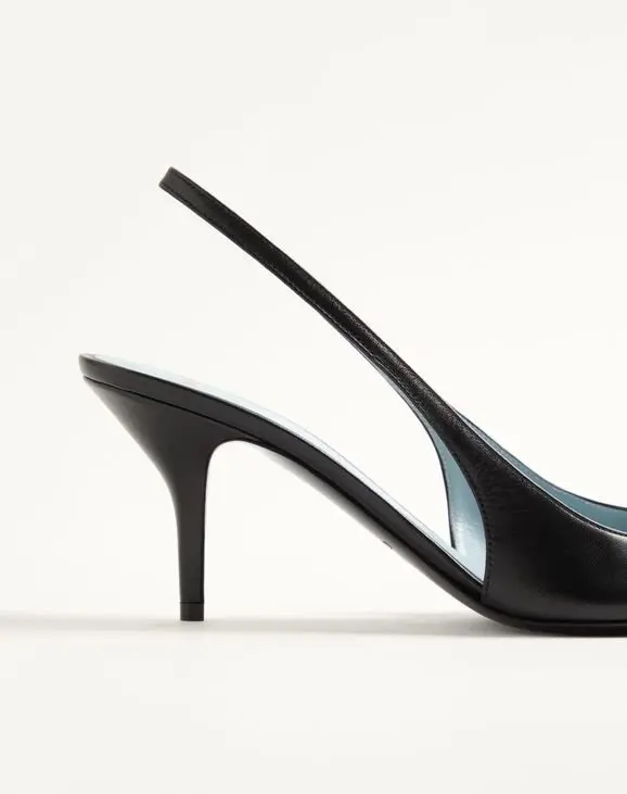 Valentino Garavani Coeur Royal Slingback Pumps - Black