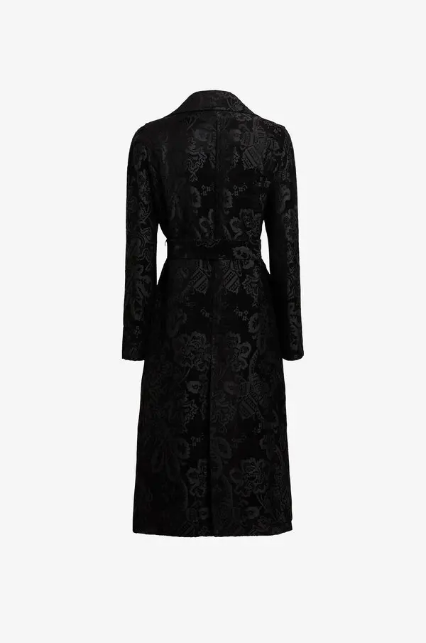 Etro Floral Jacquard Double-breasted Coat