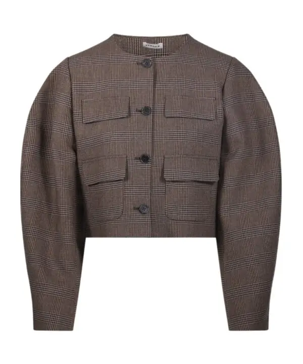 P.a.r.o.s.h Button-front Long-sleeve Casual Jacket