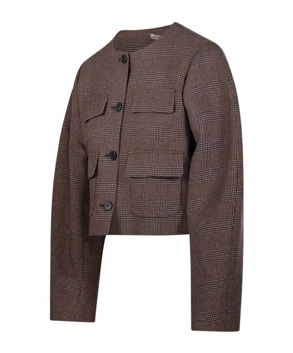 P.a.r.o.s.h Button-front Long-sleeve Casual Jacket