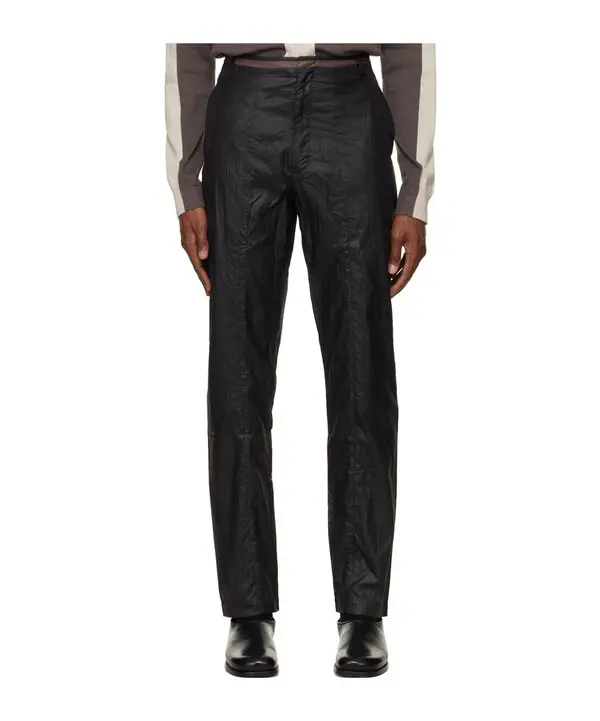 KIKO KOSTADINOV High-waisted Slim Fit Trousers - Graphite