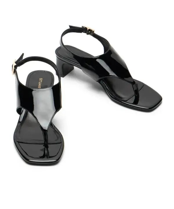 STUART WEITZMAN Baby Babette Thong Sandal - Black