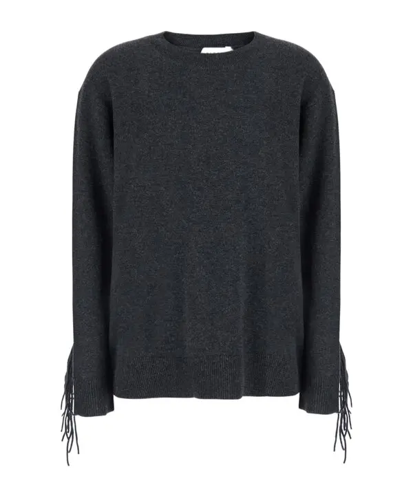 P.a.r.o.s.h Fringed Back Knitted Sweater