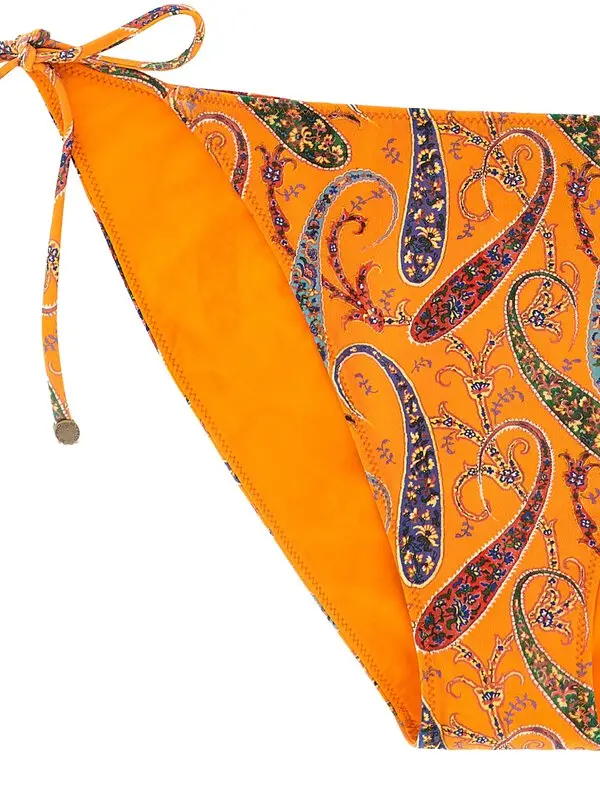 Etro Triangle Bikini With Paisley Print