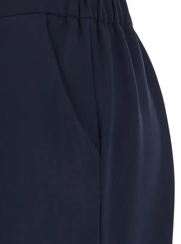 P.a.r.o.s.h Wide Leg Elastic Waist Pants - Multicolor