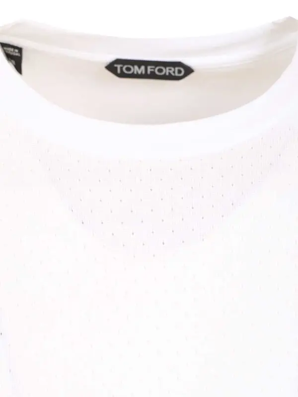 TOM FORD Perforated Ribbed T-shirt