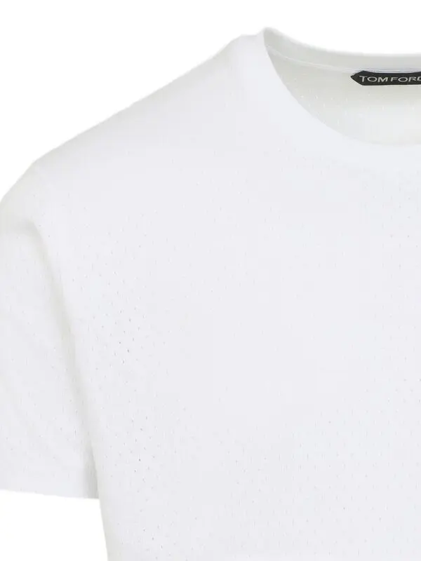 TOM FORD Perforated Ribbed T-shirt