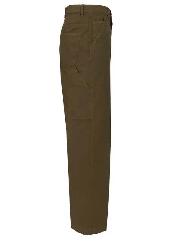 Dries Van Noten Cotton Trousers With Tortoiseshell Button