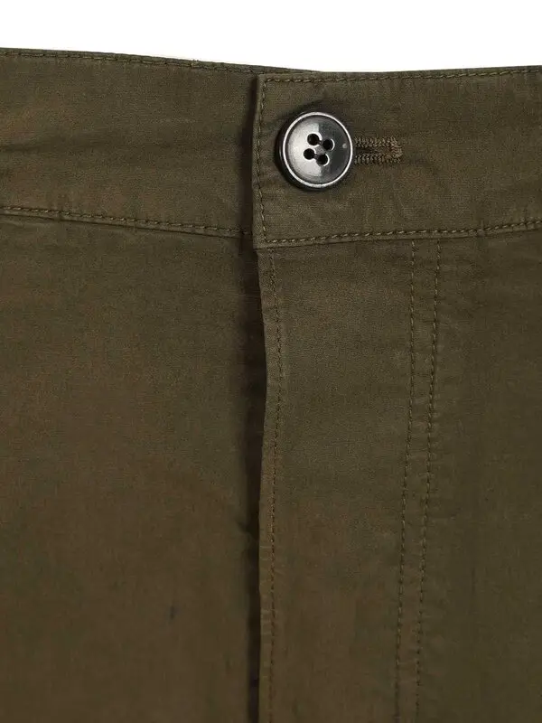 Dries Van Noten Cotton Trousers With Tortoiseshell Button