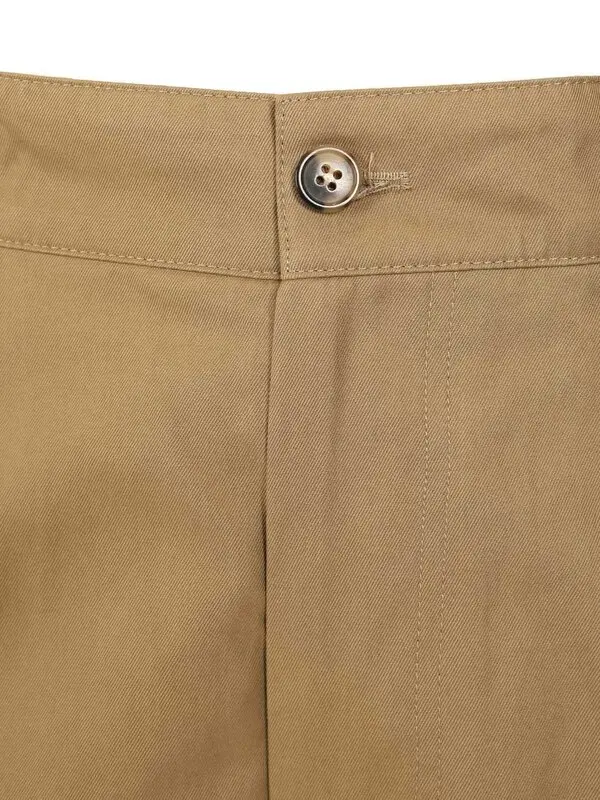 Dries Van Noten Straight Leg Cotton Twill Trousers