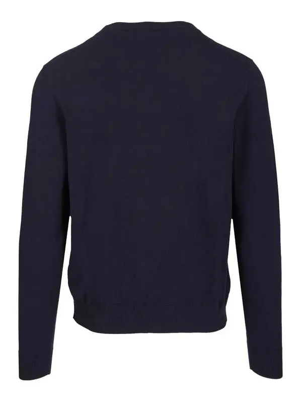 Etro Cotton Crew Neck Sweater With Embroidered Logo