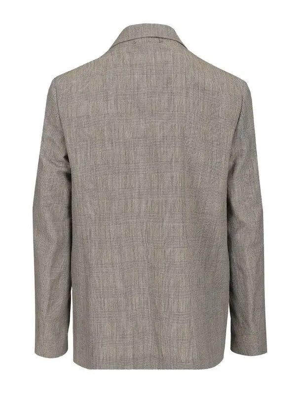 GOLDEN GOOSE Prince Of Wales Checked Wool Blend Blazer