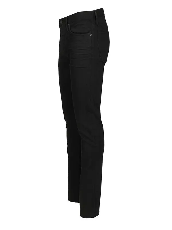TOM FORD Slim-fit Five-pocket Stretch Denim Jeans With Suede Trim