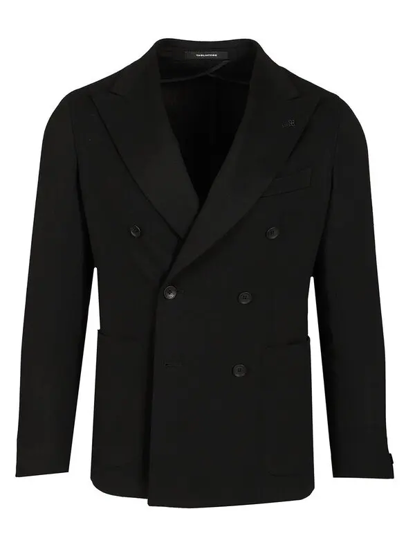 Tagliatore Double-breasted Wool And Cashmere Blazer