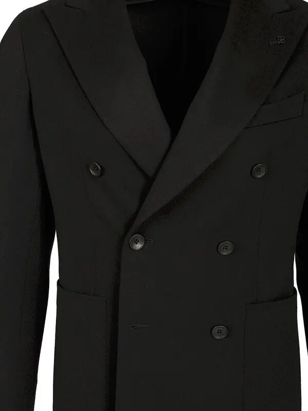 Tagliatore Double-breasted Wool And Cashmere Blazer
