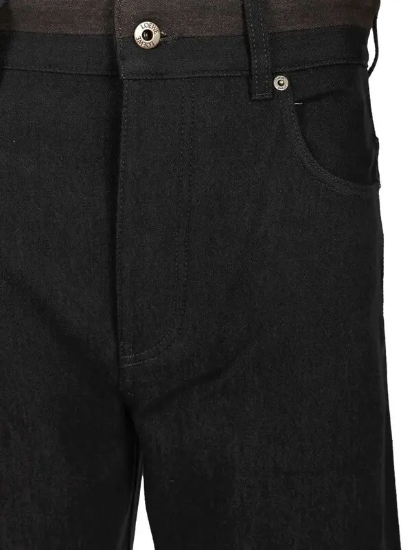 Loewe Colour-block Waist Straight Leg Jeans