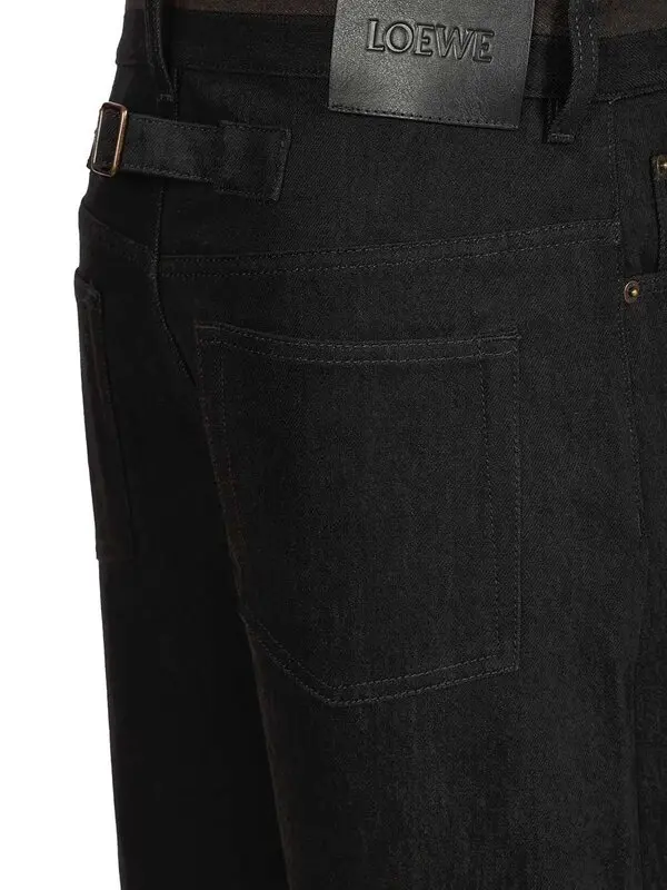 Loewe Colour-block Waist Straight Leg Jeans