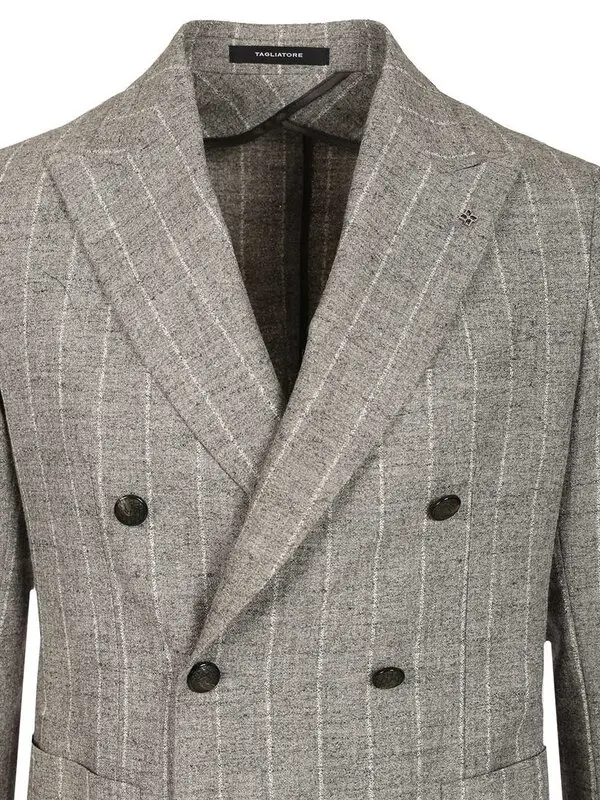Tagliatore Montecarlo Double-breasted Bouclé Blazer