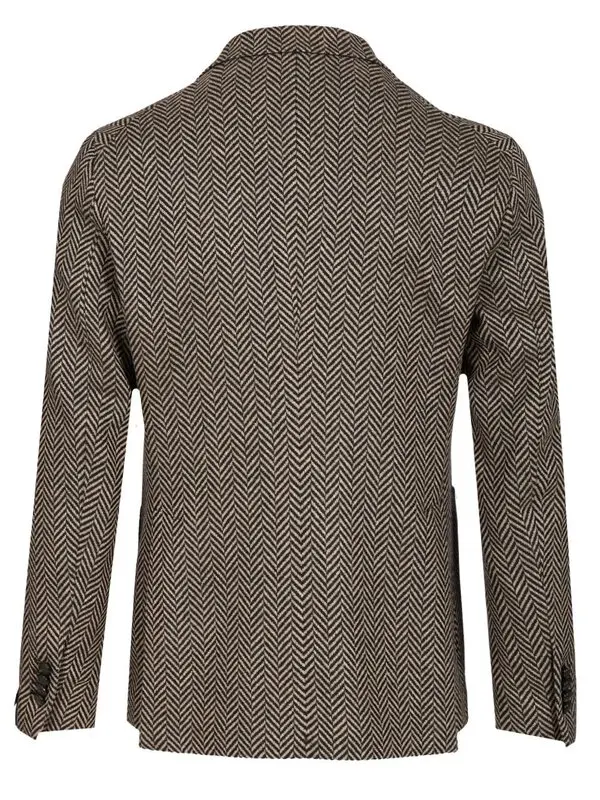 Tagliatore Blazer In Wool And Cashmere