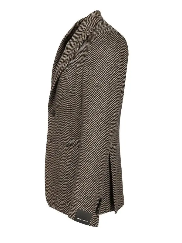Tagliatore Blazer In Wool And Cashmere