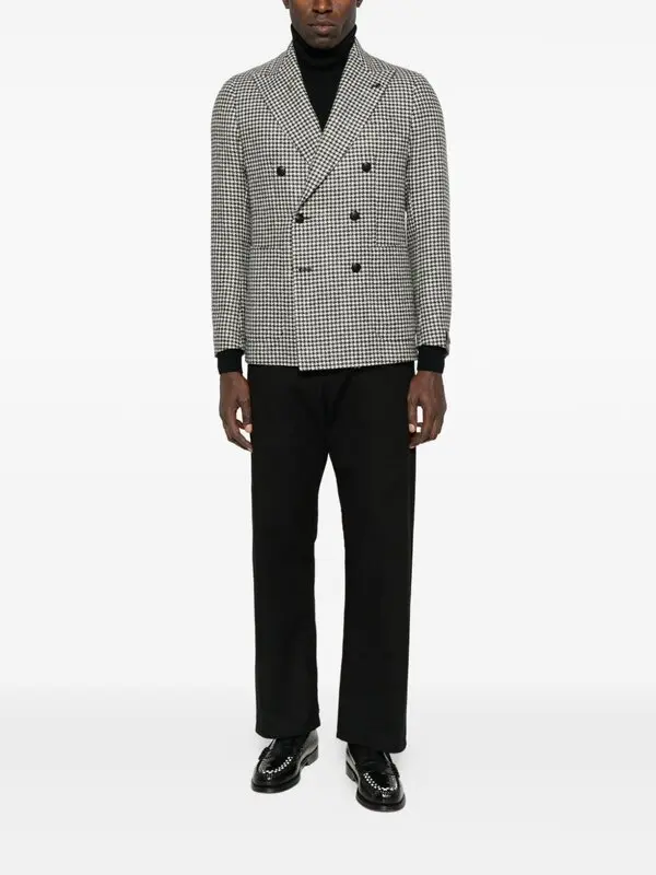 Tagliatore Double-breasted Houndstooth Blazer