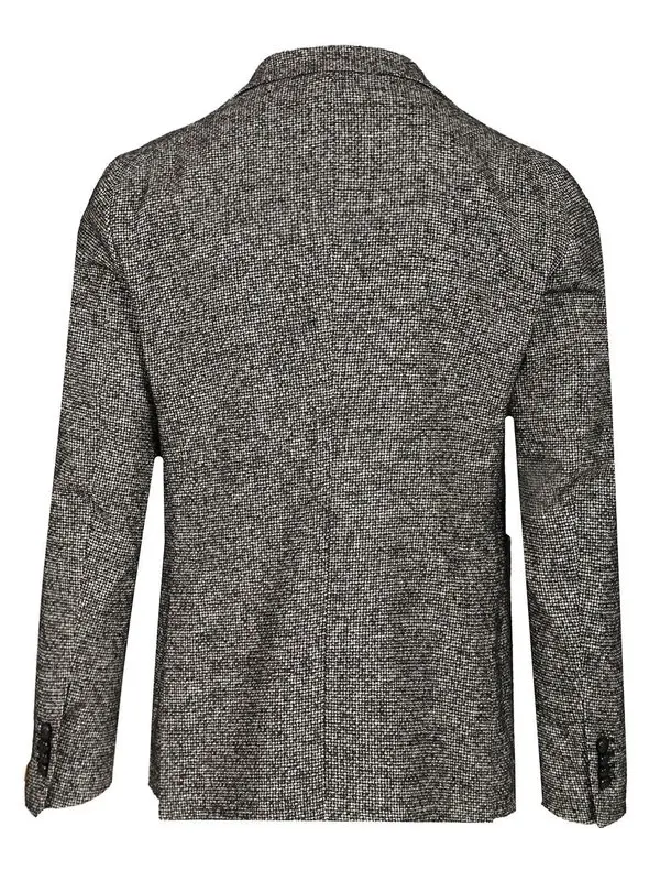 Tagliatore Fil-à-fil Textured Single-breasted Blazer With Notched Lapel