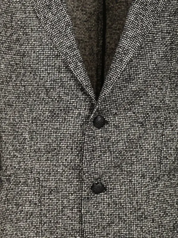 Tagliatore Fil-à-fil Textured Single-breasted Blazer With Notched Lapel