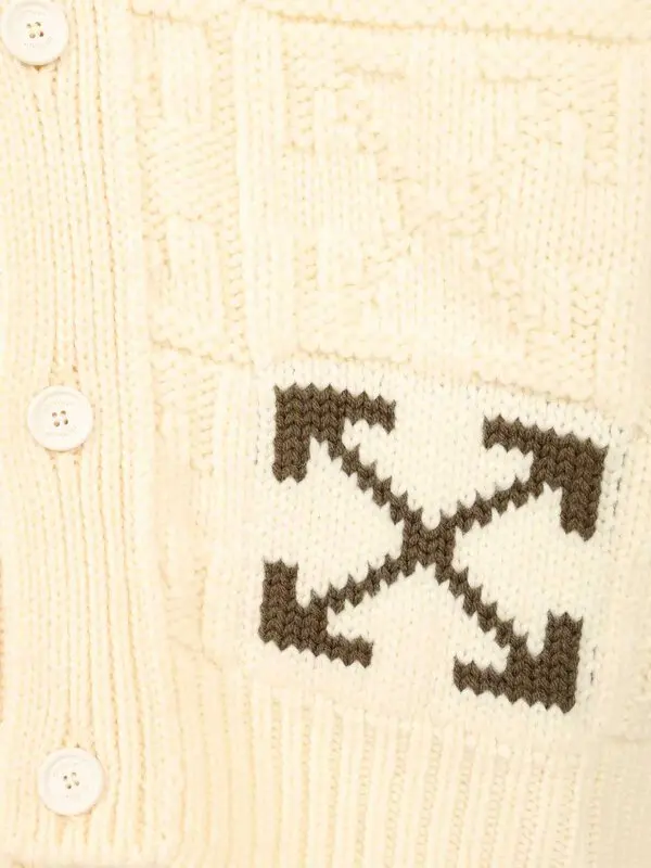 Off-White Arrow 3d Wool Cardigan