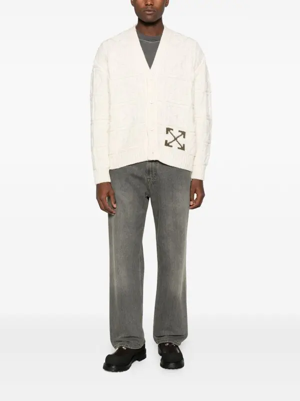 Off-White Arrow 3d Wool Cardigan