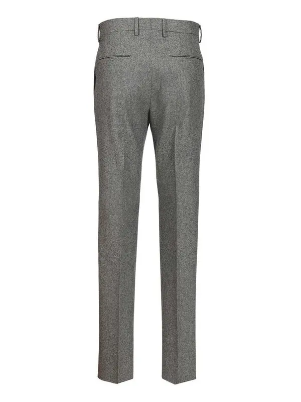 Tagliatore Wool Flannel Pleated Trousers
