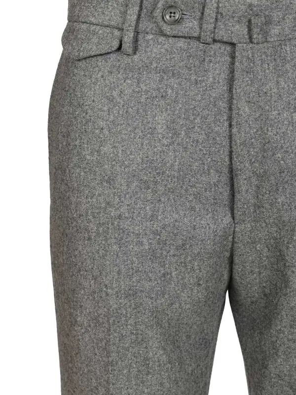 Tagliatore Wool Flannel Pleated Trousers