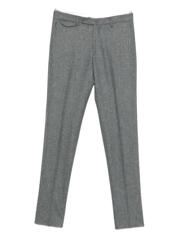 Tagliatore Wool Flannel Pleated Trousers