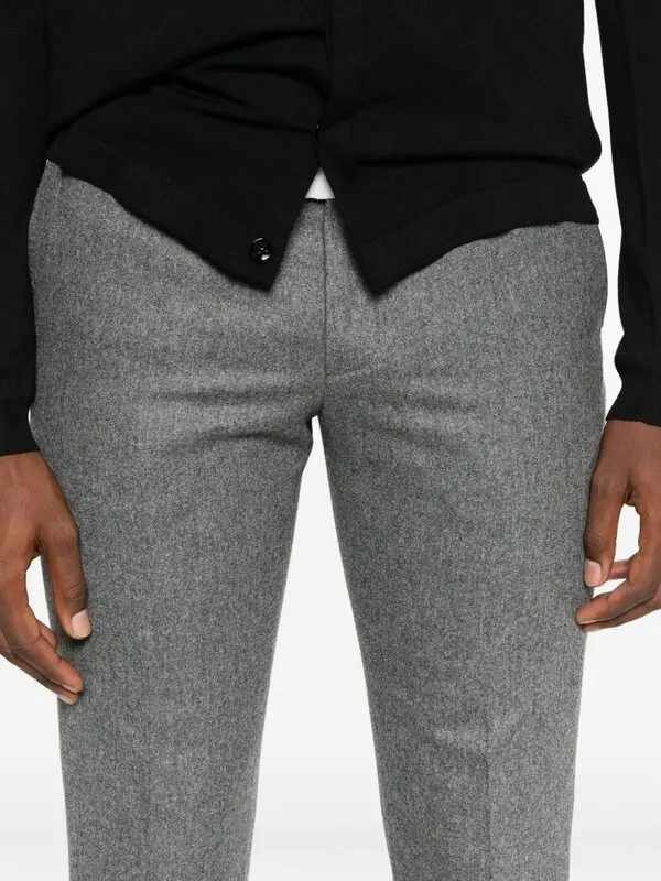 Tagliatore Wool Flannel Pleated Trousers