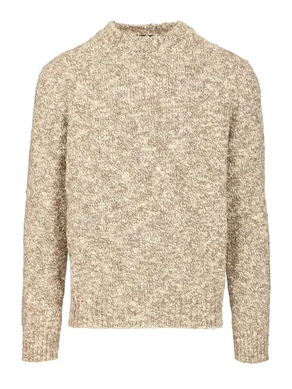 Dolce & Gabbana Shaved Wool Crew Neck Sweater