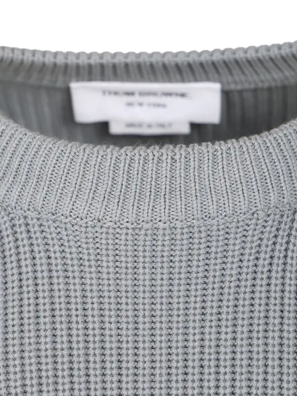 Thom Browne Cotton Sweater - Gray