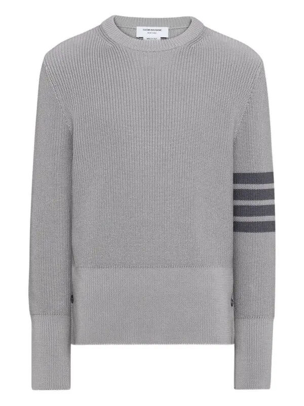 Thom Browne Cotton Sweater - Gray