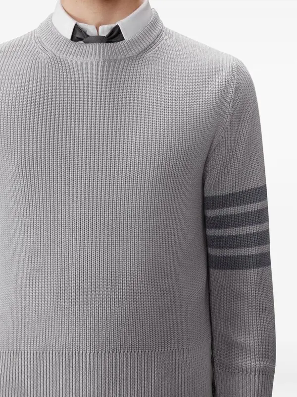 Thom Browne Cotton Sweater - Gray