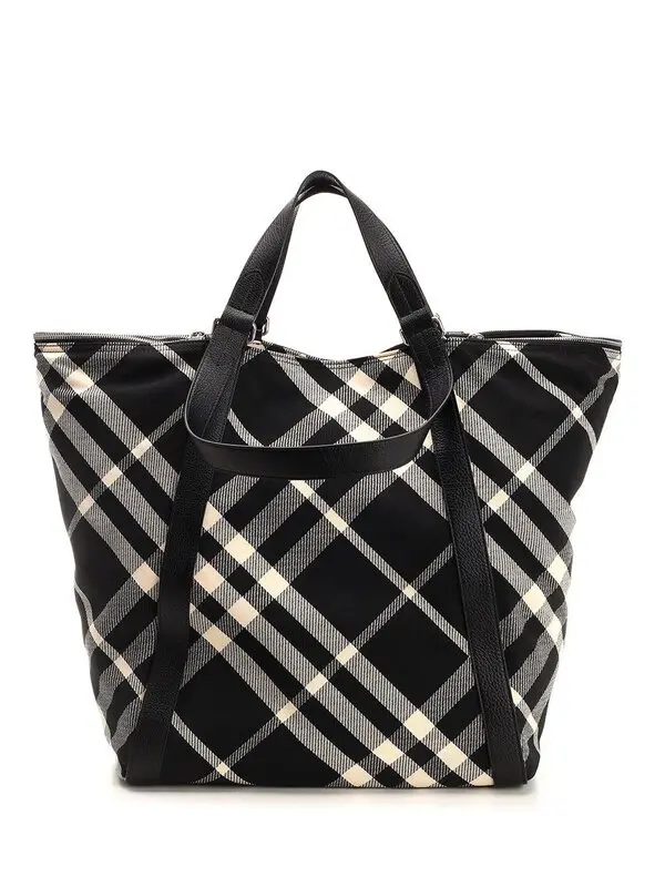 Burberry Check Tote Bag