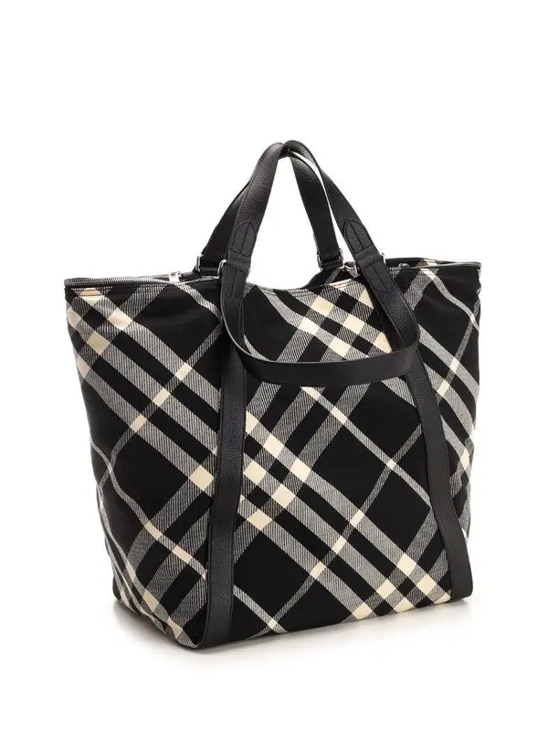 Burberry Check Tote Bag