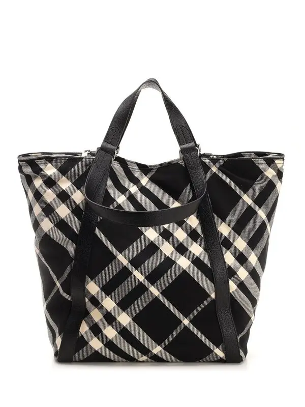 Burberry Check Tote Bag