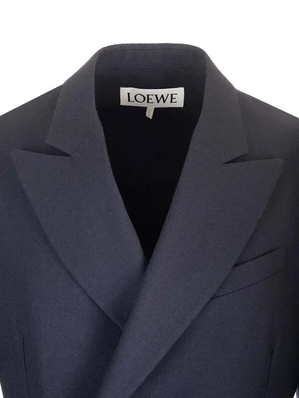 Loewe Double-breasted Wool Flannel Jacket
