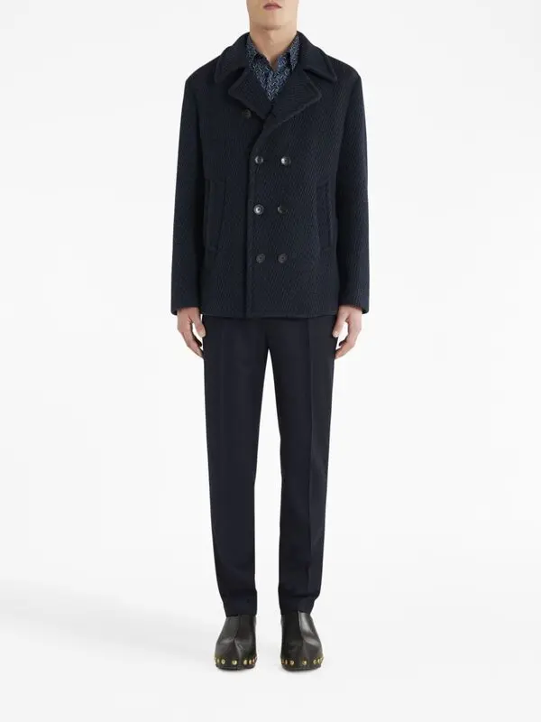 Etro Trousers In Stretch Wool