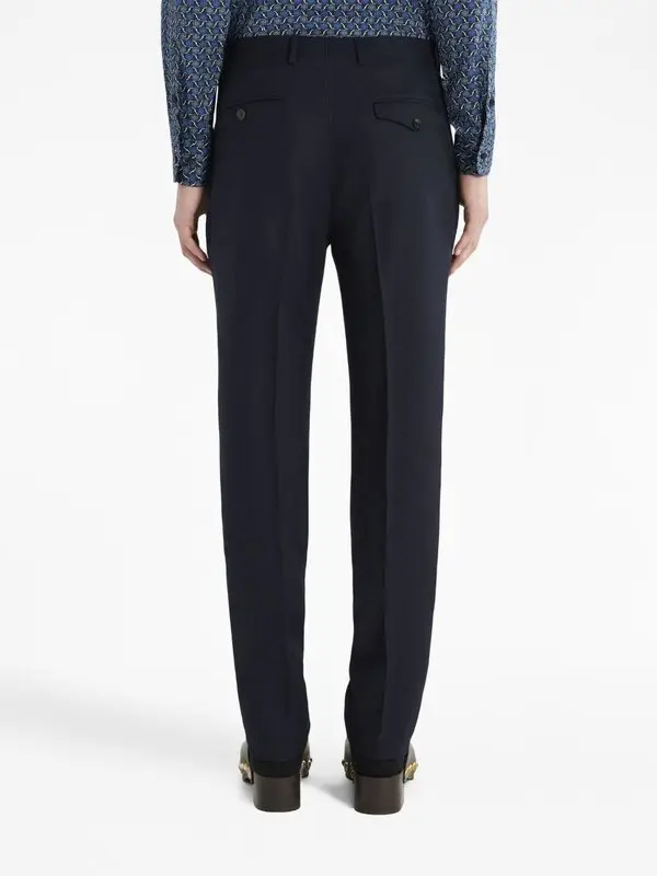 Etro Trousers In Stretch Wool